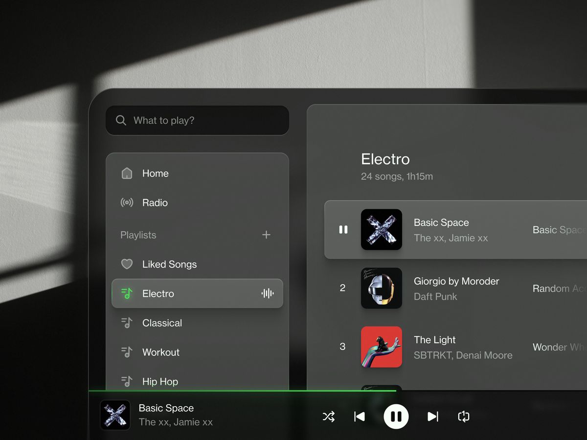 Spotify Design Concept by Sebastiano Guerriero on todays.design