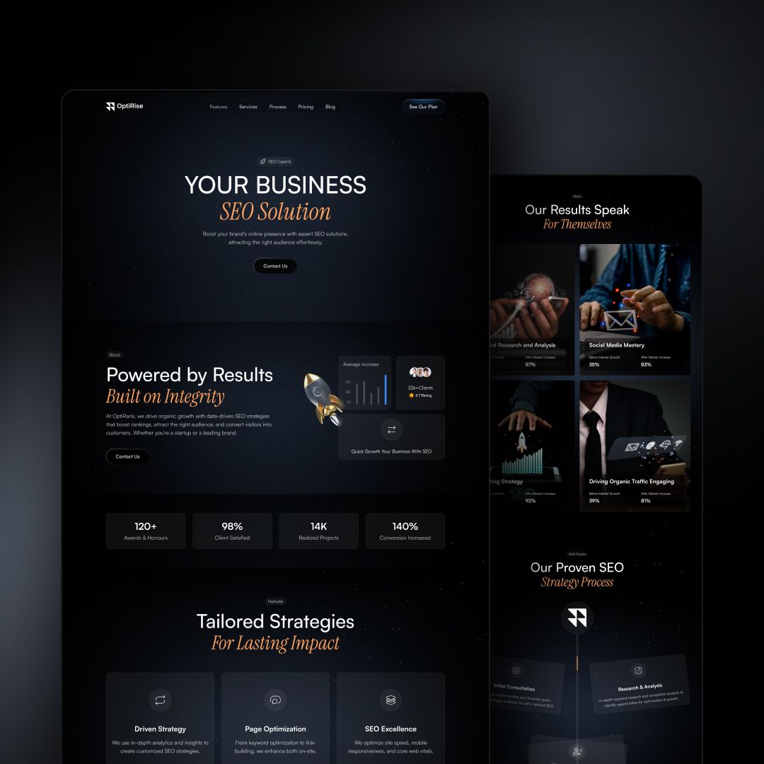 OptiRise: The Webflow -Approved Template Built t by Tarik Eamin on ...