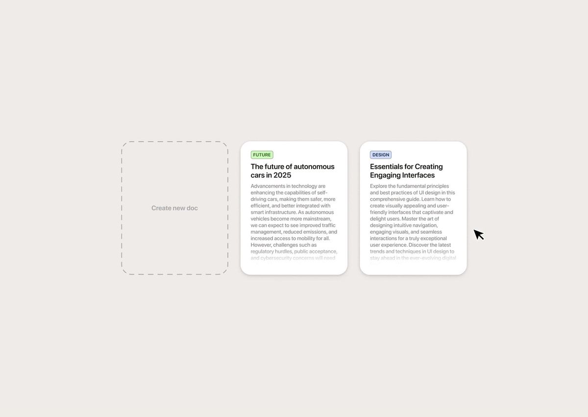 Drag-and-drop interaction for document archival by Eryc on todays.design